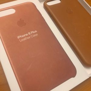 Apple | Accessories | Apple Iphone 87 Plus Leather Case Saddle Brown ...